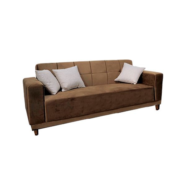 SOFA CONFORT NOGAL COLOR MARRON 3 CUERPOS